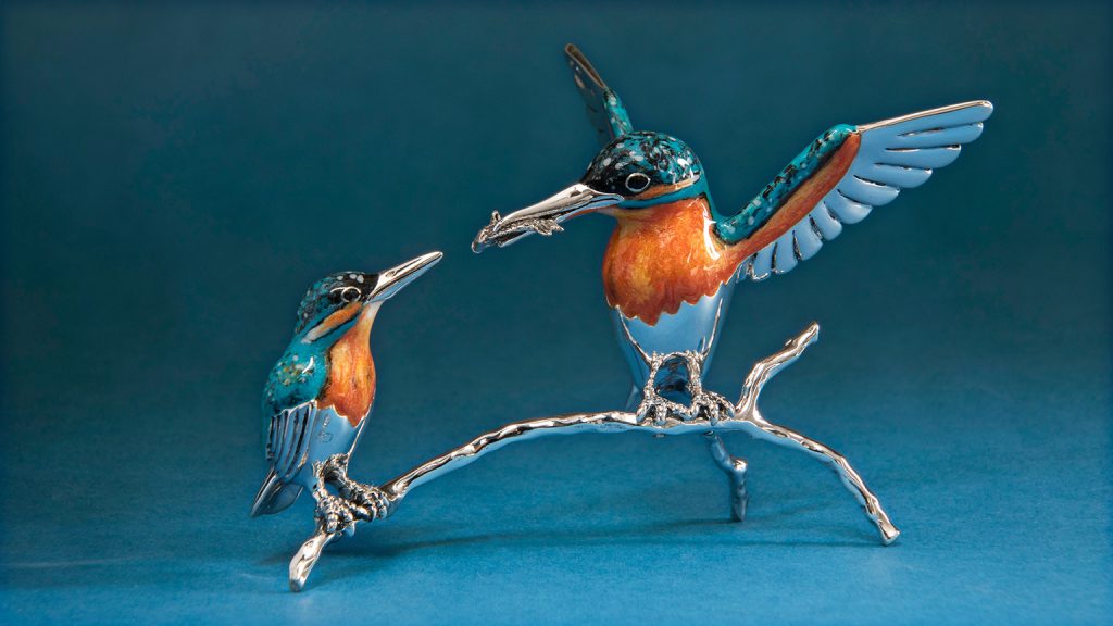 A DIVERSE RANGE OF SILVER BIRD ORNAMENTS WHICH MAKE UNIQUE GIFTS